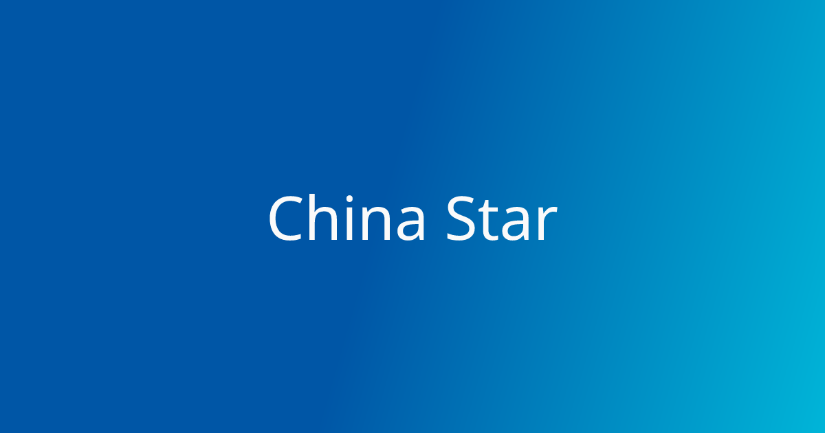 Order Authentic Chinese Online | China Star - Pickup or Delivery Available